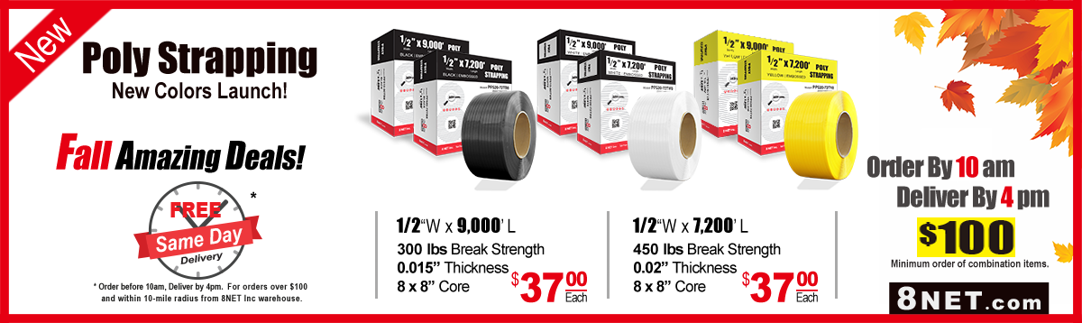 Poly & Steel Strapping - Shipping Supplies